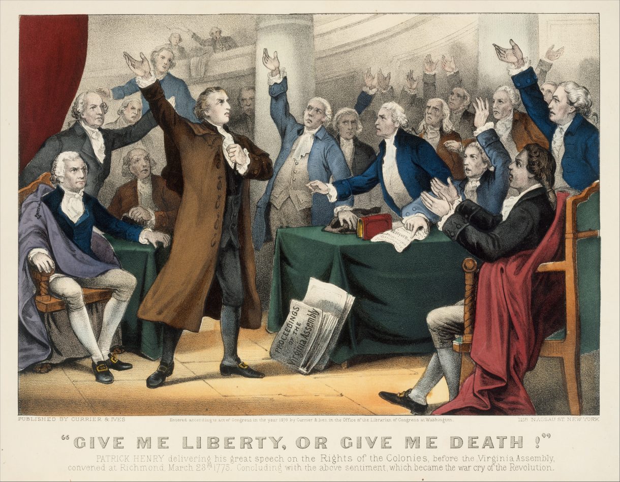 "Give Me Liberty, or Give Me Death!" Published by Currier & Ives, New ...