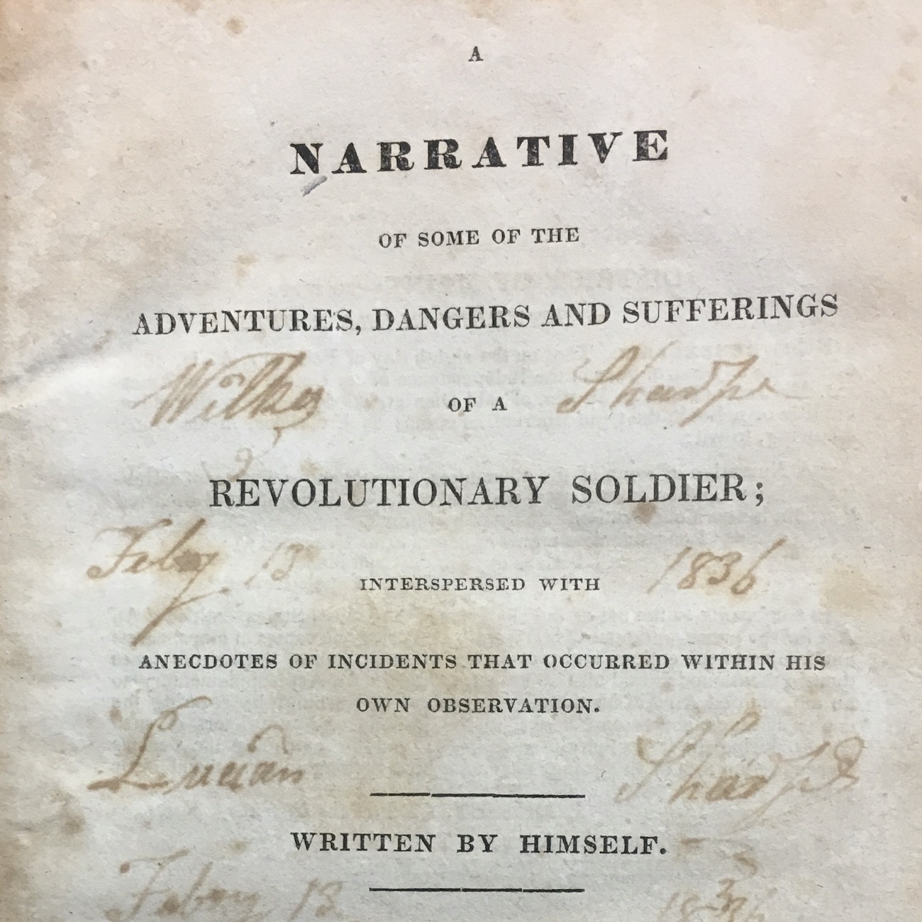 Joseph Plumb Martin, Everyman - The American Revolution Institute