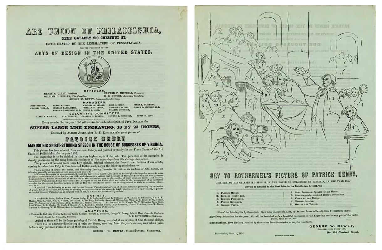 Key to Rothermel's Picture of Patrick Henry - The American Revolution ...