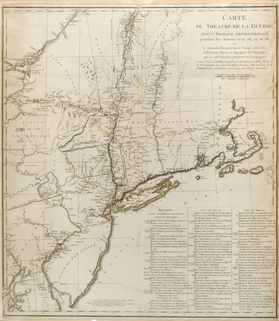 Lunch Bite — A map created by Lafayette’s aide-de-camp for King Louis ...