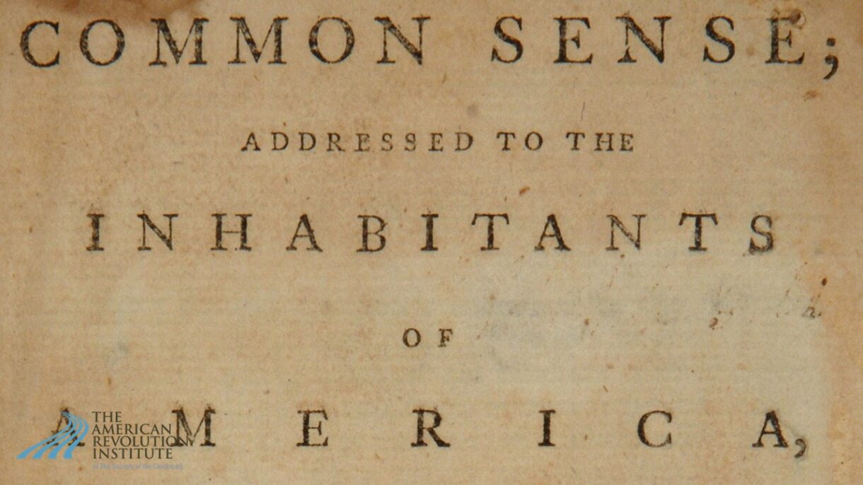 Virtual Lunch Bite—Thomas Paine’s Common Sense - The American ...