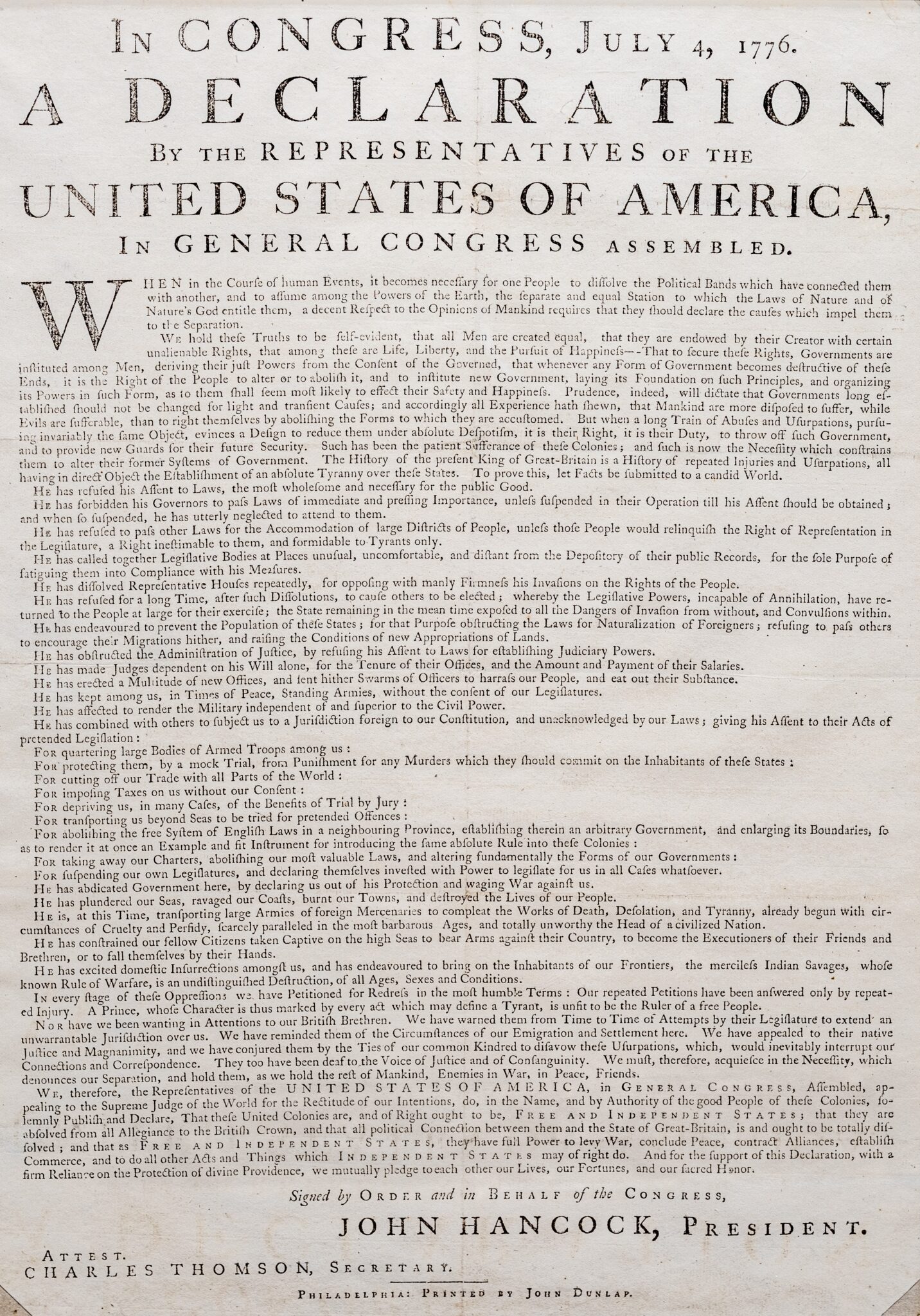 Have You Seen the First Declaration? - The American Revolution Institute
